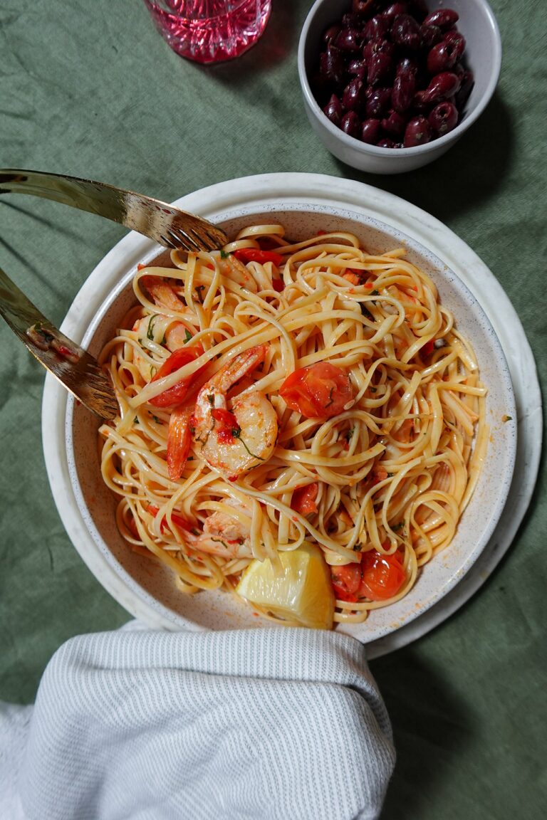 Prawn and Chilli Linguine Recipe | Easy Italian Pasta